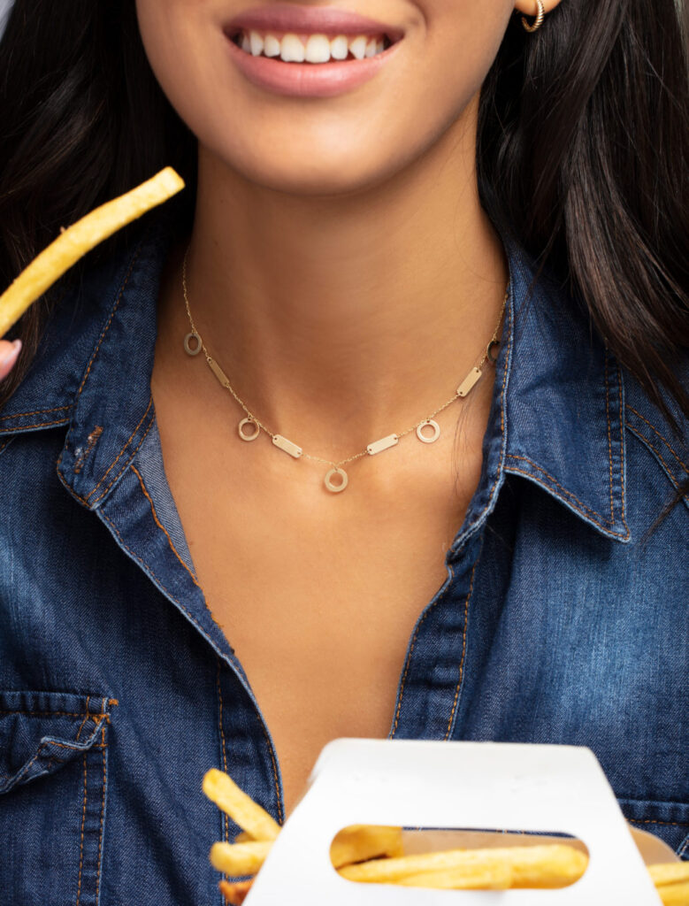 18K Gold Duo Shapes Necklace - Garo Boyadjian